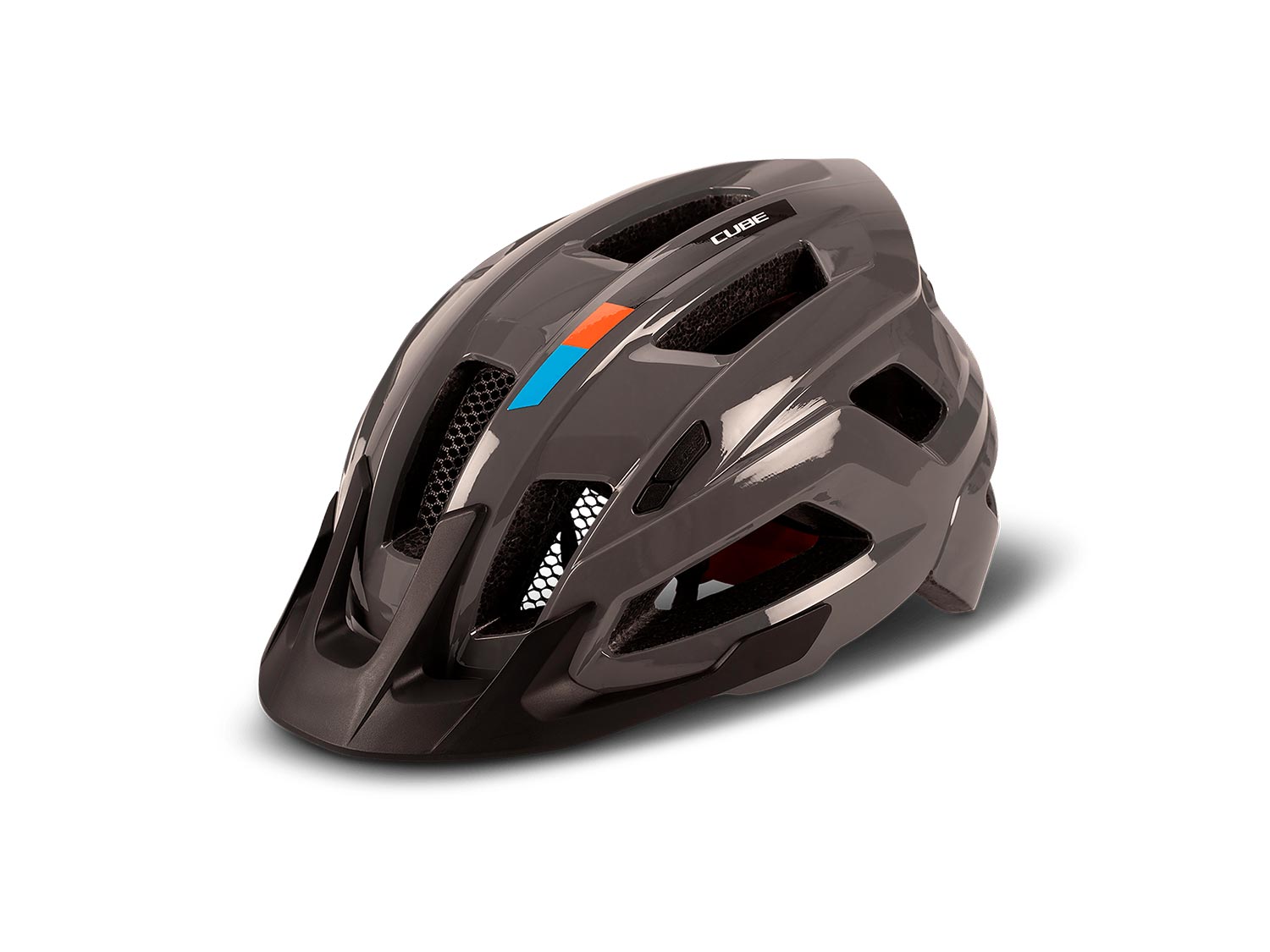 Cube Casco STEEP X Actionteam grigio lucido e arancione | S (49-55 ...